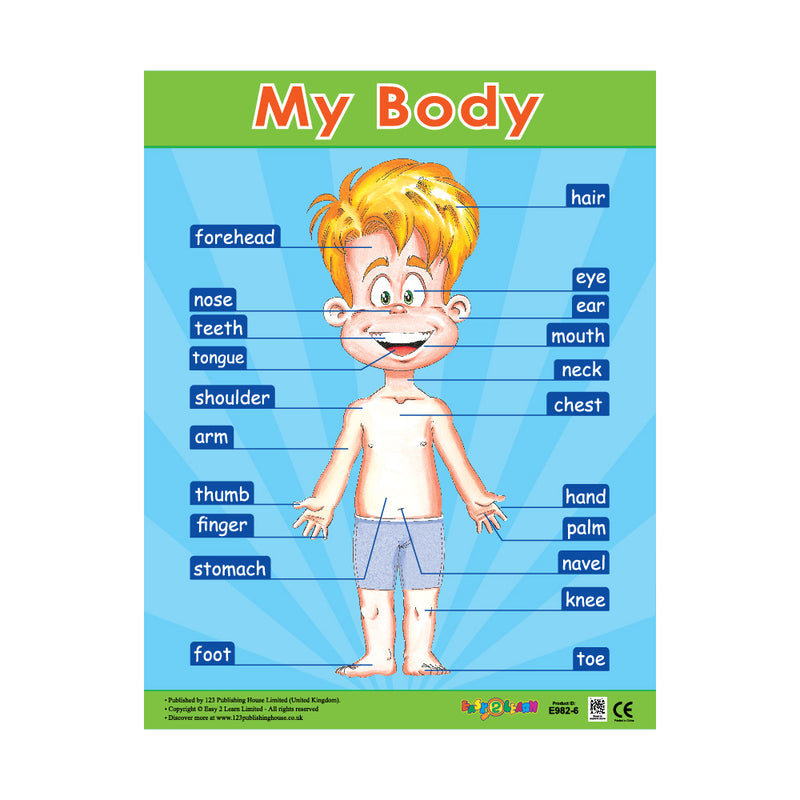 Early Learning Charts (6 Wall Charts) - Educational Wall Chart Pack in